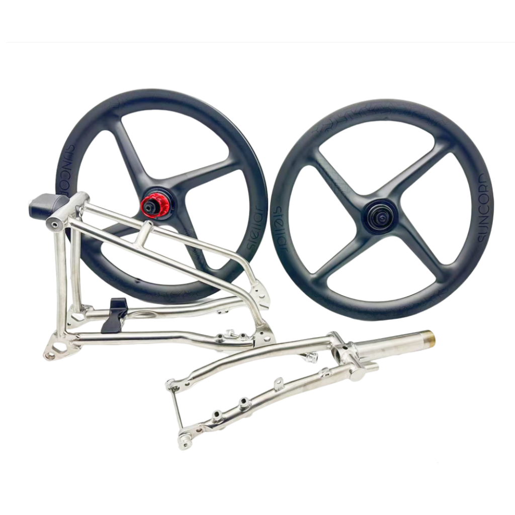 Suncord Titanium alloy disc brake front and rear forks + four-Spoke ...
